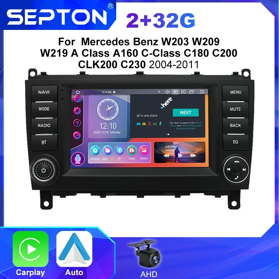 SEPTON-Android-2Din-Car-Radio-for-Mercedes-Benz-W203-W209-W219-A-Class ...