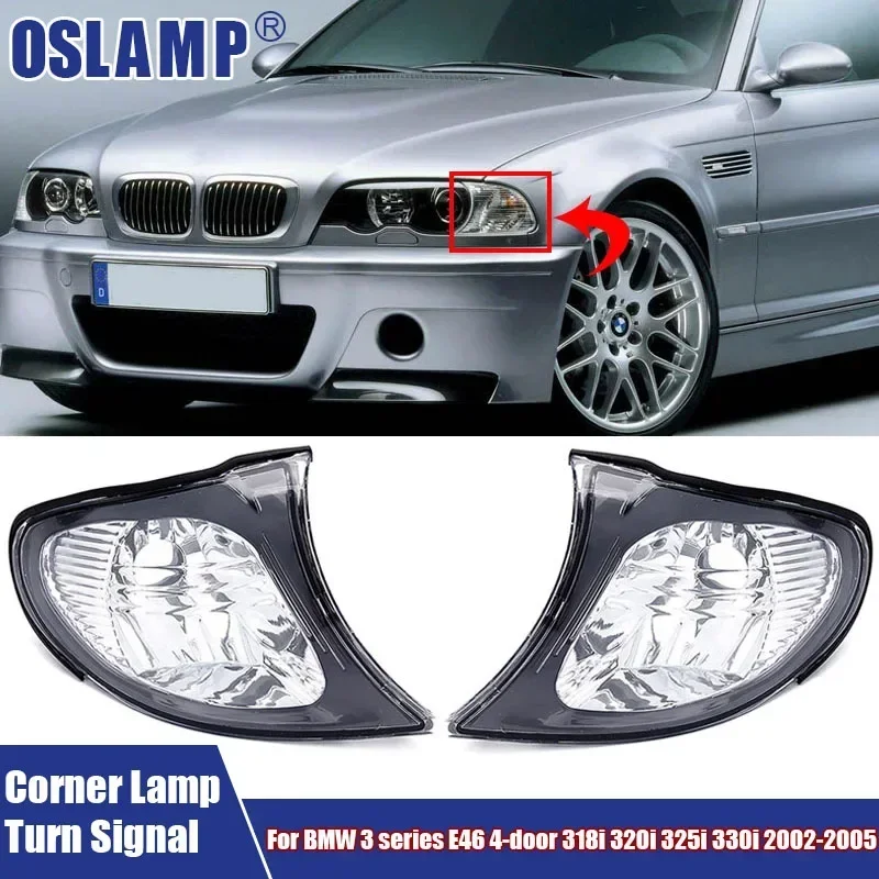 Turn Signal Light Left Right Front Corner Lamp For BMW 3 series E46 4 ...