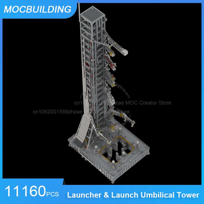 MOC Building Blocks Saturn V MLV-25L Two or Three-Stage Mobile Launcher ...