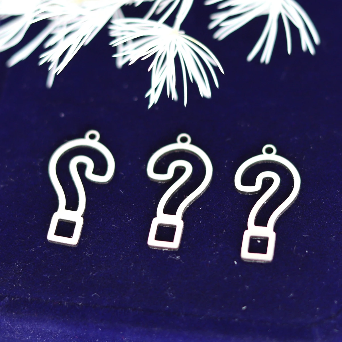 3pcs Wholesale Question Mark Charms For Jewelry Making Stainless Steel ...