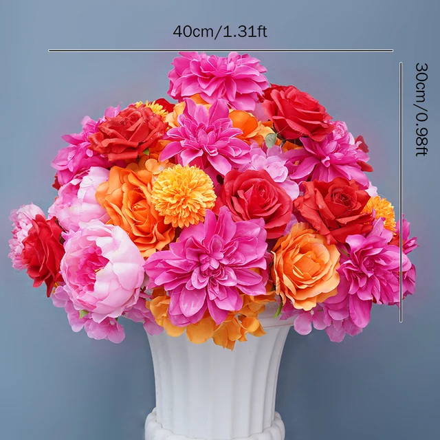 Luxury 5D Colorful Wedding Backdrop Arch KT Board Decor Floral ...