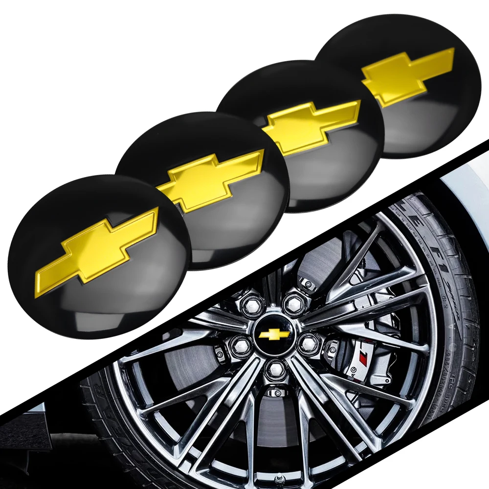 Tapas-de-cubo-de-rueda-de-coche-con-emblema-de-aluminio-4-piezas-56mm ...
