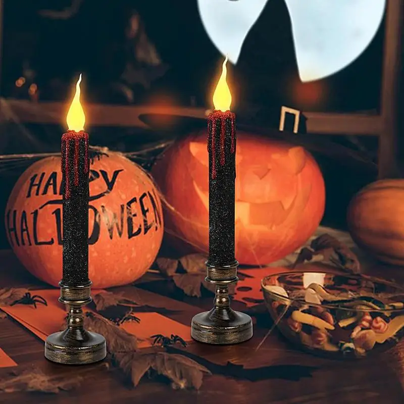 2pcs-Halloween-Decor-Flameless-Candles-Halloween-Candles-LED-Lighted ...