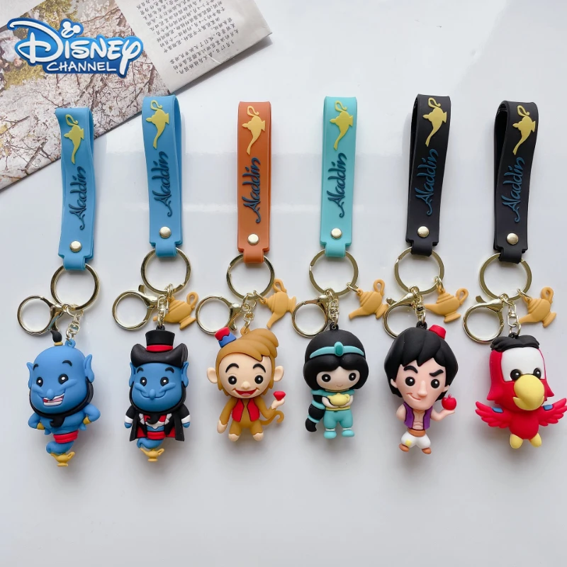 Disney Aladdin Keychain Jasmine Spirit Pendant Key Ring Women Car ...