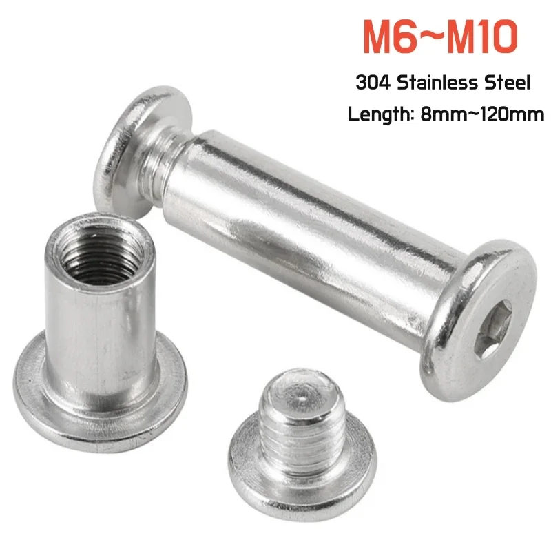 M6-M8M10-Large-Flat-Hex-Hexagon-Socket-Head-Splint-Nut-Furniture-Rivet ...