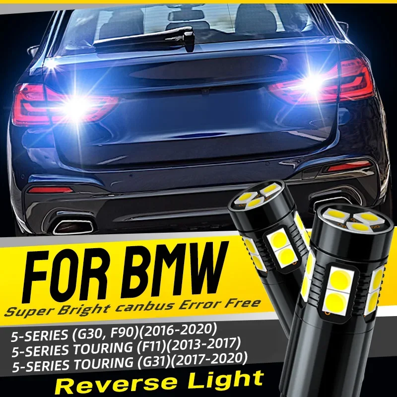 2pcs Car LED Reverse Backup Signal Lights Blubs Xenon White Canbus ...