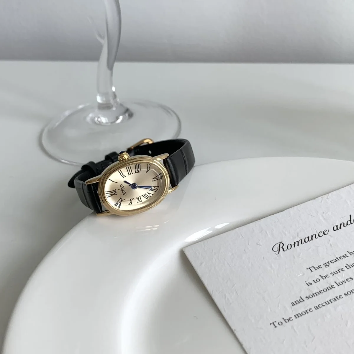 Women-Quartz-Watch-Luxury-Roman-Numerals-Dial-Clock-Vintage-Oval-Shaped ...