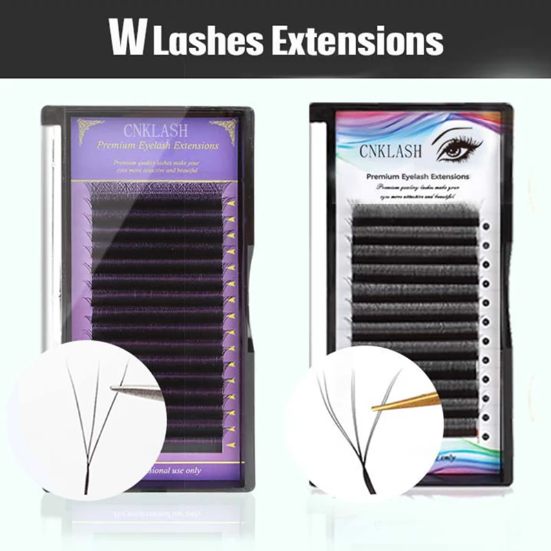 2023-W-Shaped-Eyelash-Extension-3D-Fake-Eyelashes-High-Quality-Natural ...