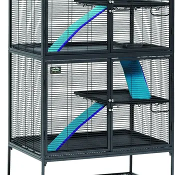 Homes for Pets Deluxe Critter Nation Double Unit Small Animal Cage ...