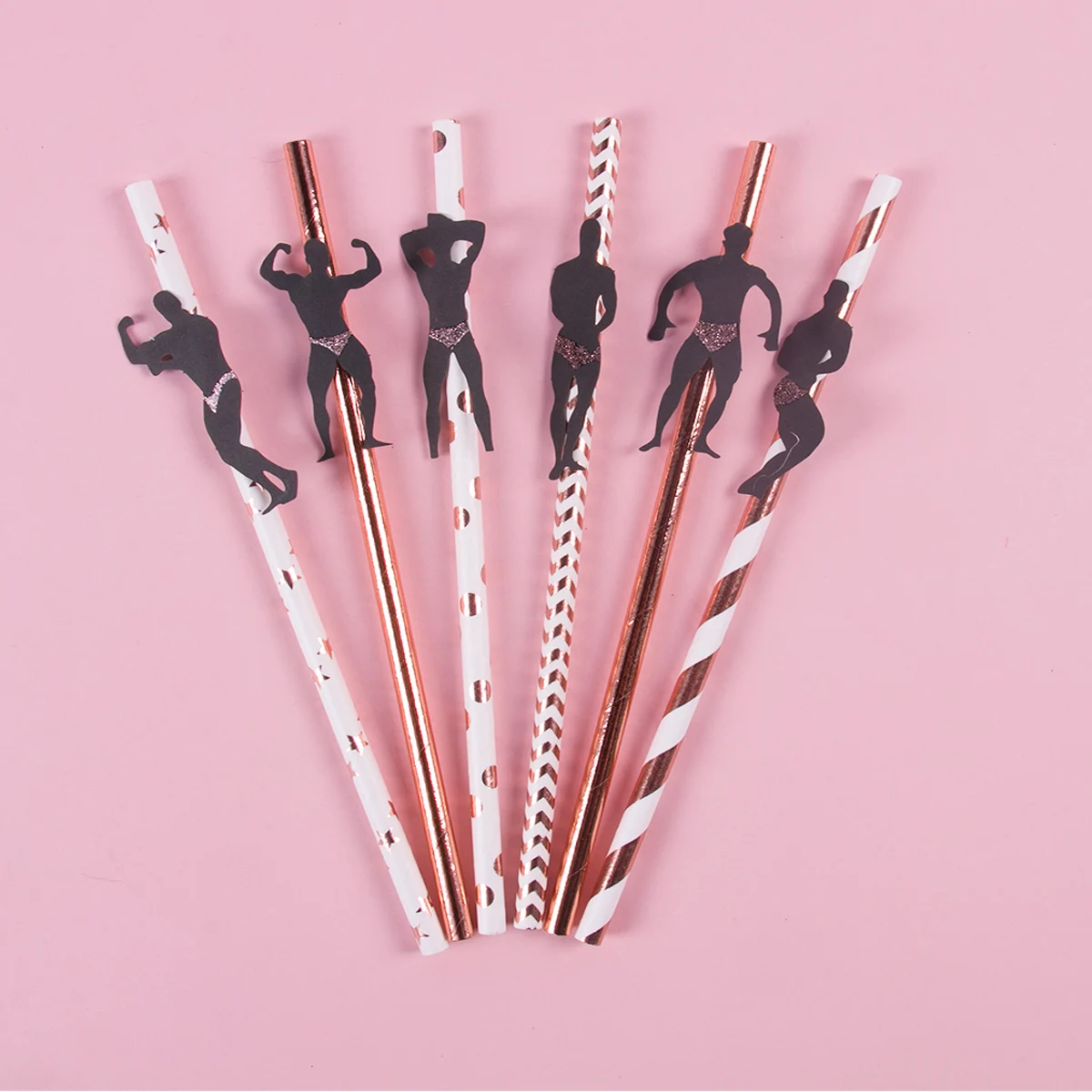 6pcs Bachelorette Party Decoration Straws Funny Dancing Man Female ...