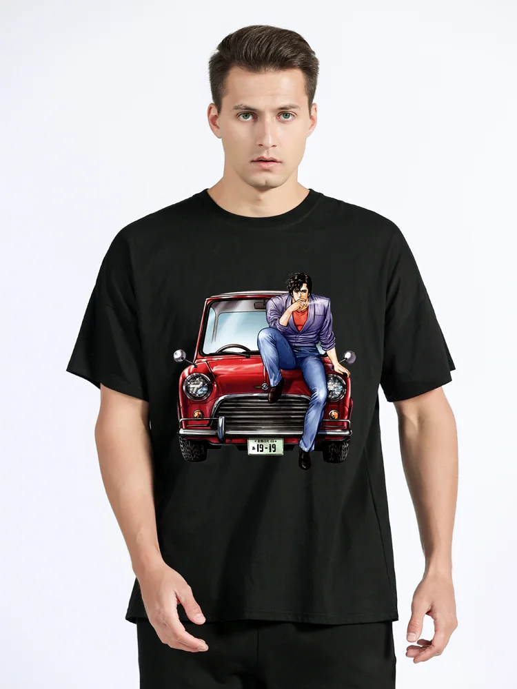 Men-Clothing-Nicky-Larson-City-Hunter-Anime-Printed-T-shirt-Tops-Summer ...