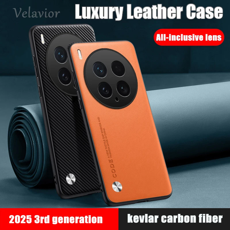 Luxury PU Leather Case for vivo X200 Ultra Back Cover Silicone ...