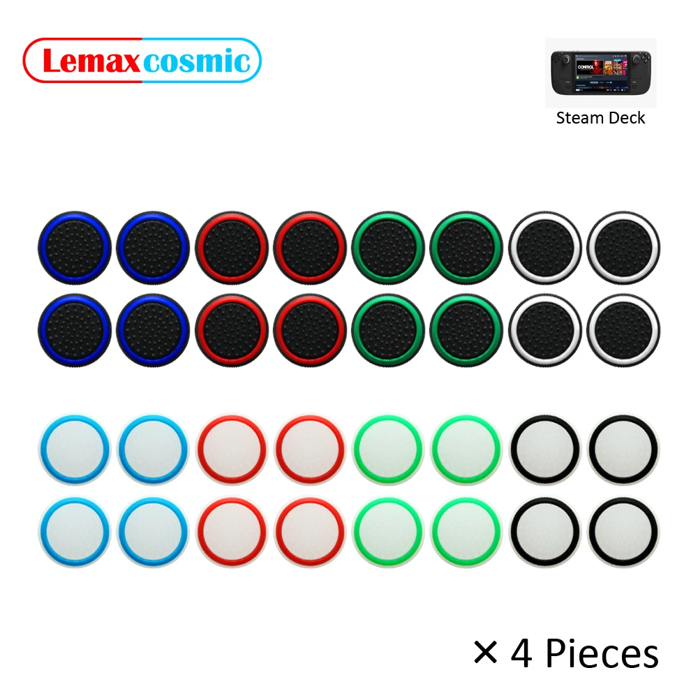 4-Pieces-Joystick-Cover-Case-Silicone-Analog-Thumbstick-Cap-Light-Grip ...