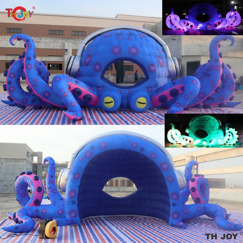 10m-Giant-Inflatable-DJ-Octopus-Cabin-Background-Wall-Booth-Balloon-For ...