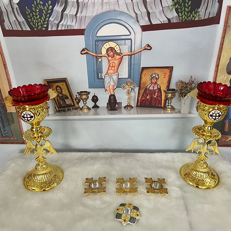 Personal-Relic-Chest-Protective-Case-With-Alloy-Urn-Gold-Orthodox-Jesus ...