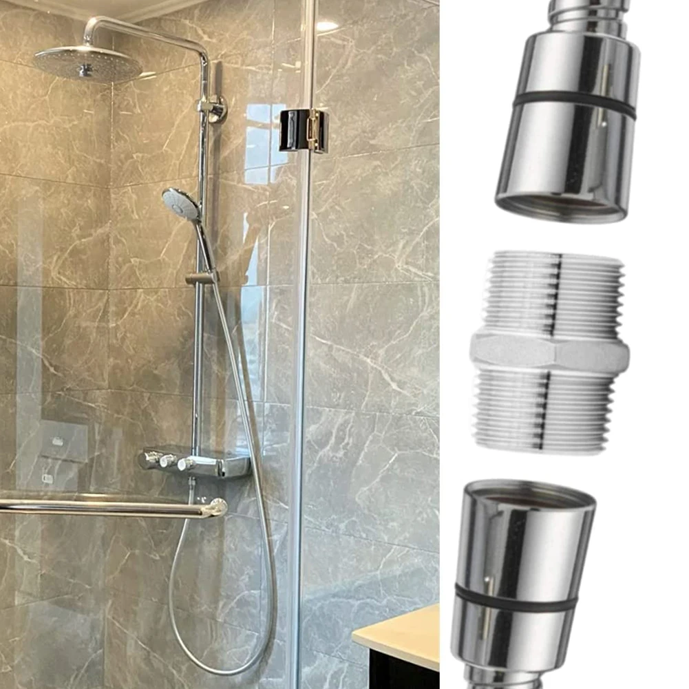 Stainless-Steel-Shower-Hose-Connector-Extender-Shower-Nozzle-Connection ...