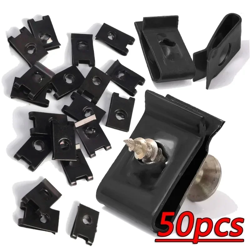 U-shape-Clips-Fastener-Car-Stainless-Steel-Screw-Base-Clip-Chassis ...