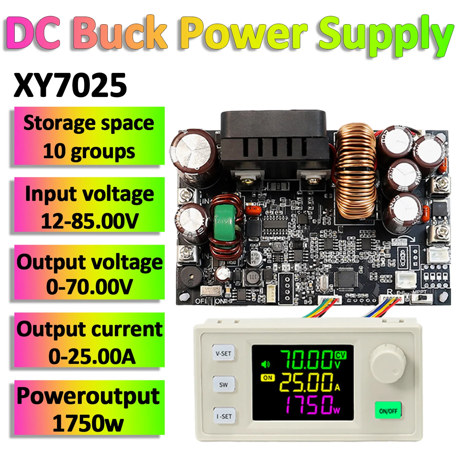 XY7025-70V-25A-1750W-Buck-Converter-CC-CV-CNC-Stabilized-Power-Supply ...