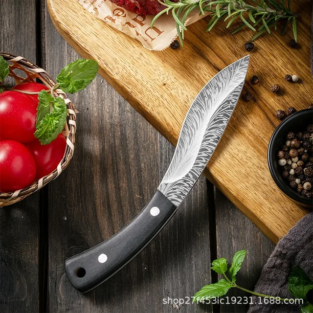 Mongolski nóż do jedzenia mięsa, ręcznie robiony nóż, nóż do owiec, nóż do owoców, nóż do ...