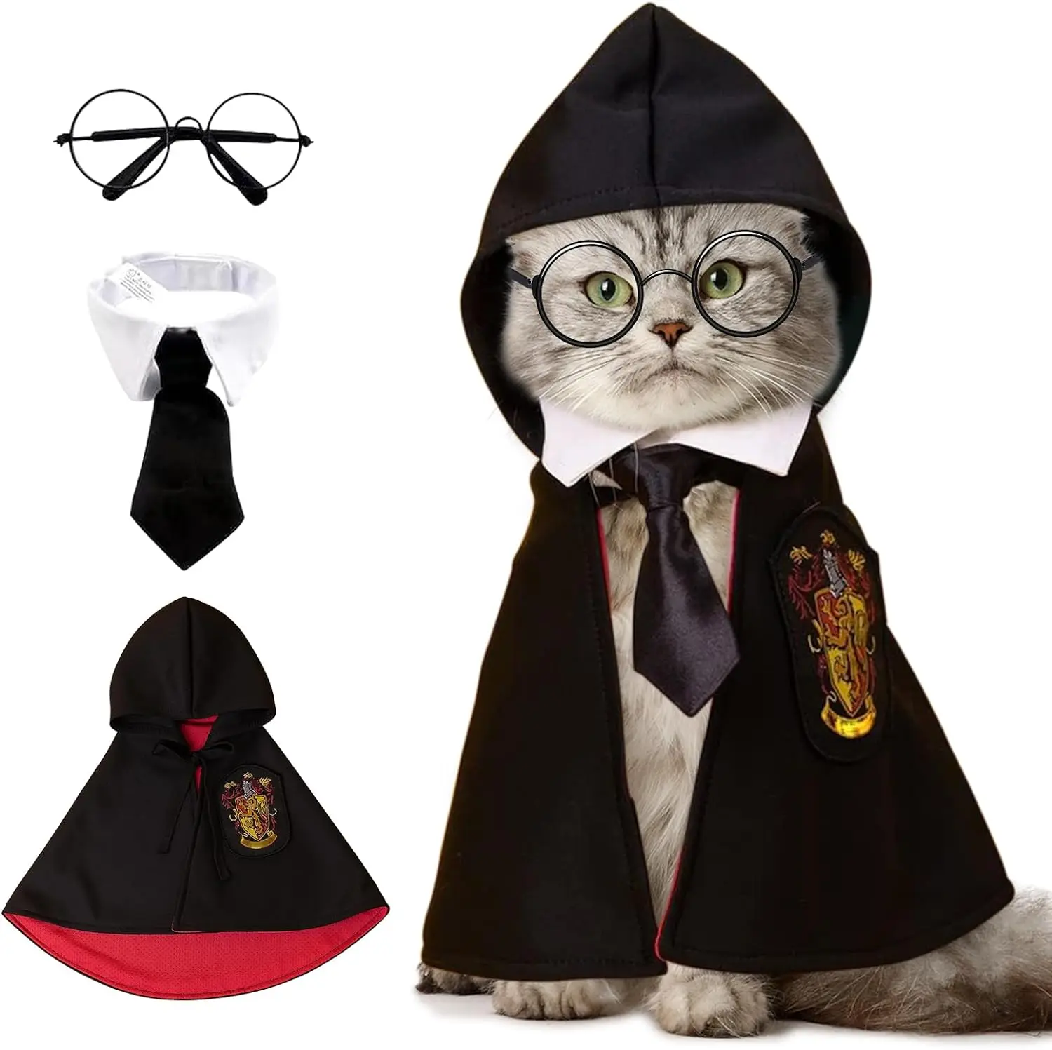 Dog-Costume-Pet-Cat-Cosplay-Cloak-College-Pet-Clothes-Small-Magic-Cloak ...