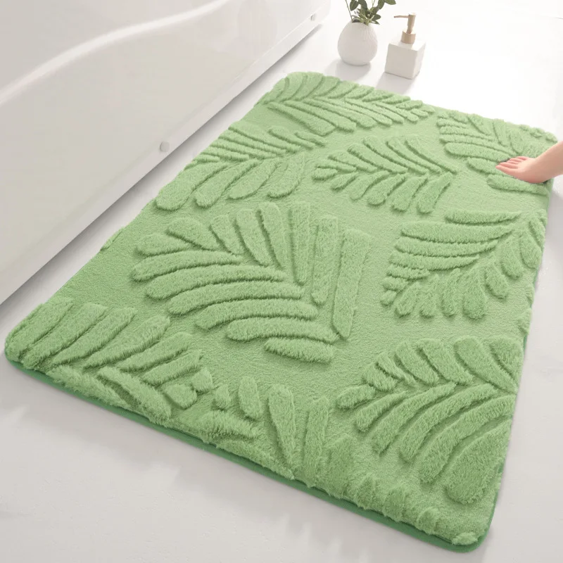 Memory Sponge Modern Bath Rugs Faux Rabbit Fur Super Absorbent Bath Mat ...