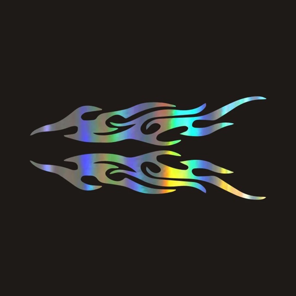 DIY Flame Vinyl Decal Sticker Waterproof Rearview Mirror Flame Stickers ...