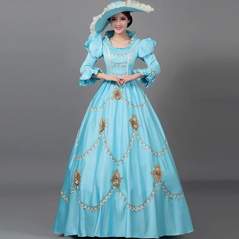 Carnival-Parade-Group-Costume-Blue-Green-Party-Dress-Singer-Theater ...