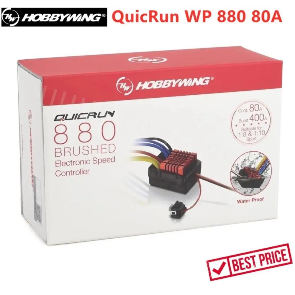 Hobbywing Quicrun Wp 880 80A Dual Geborsteld Waterdichte Esc Speed ...
