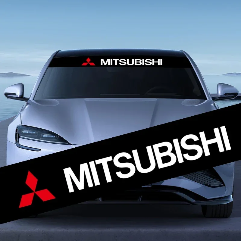 Car front window shade decorative sticker For Mitsubishi Lancer Ex ...