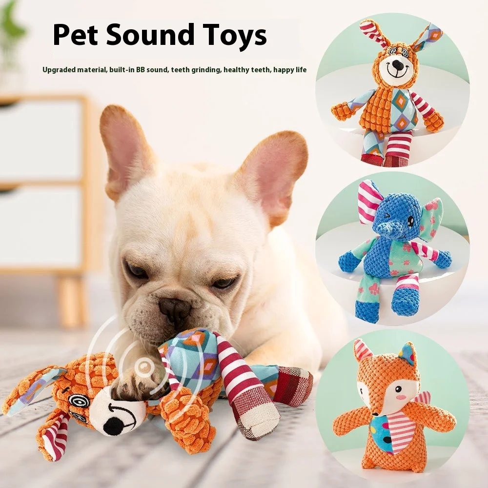 Amazon Pet Toys Sound Dog Plush Grinding Teeth Bite-resistant ...