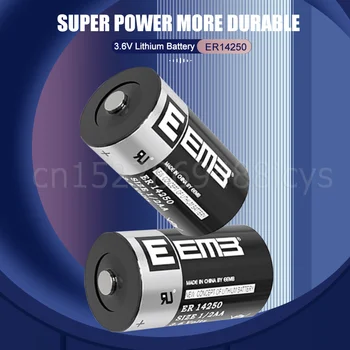 2PCS ER14250 14250 1/2 AA Battery 1200mAh 3.6V Non-rechargeable Lithium ...