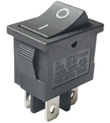 3PCS 4Pin Rectangle Rocker Switch IP65 With Red/Green Light 6A 250V ...