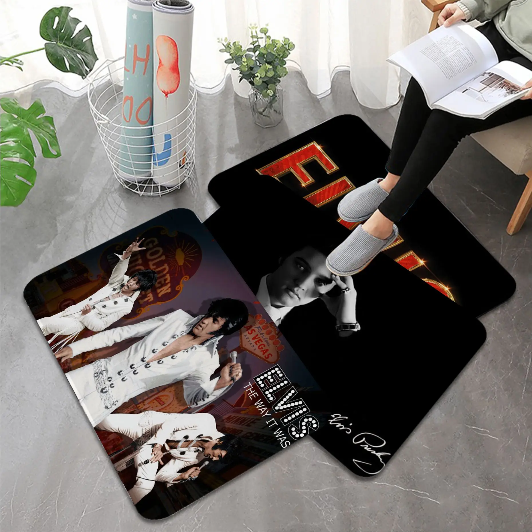 Elvis Presley Room Mats Ins Style Soft Bedroom Floor House Laundry Room ...