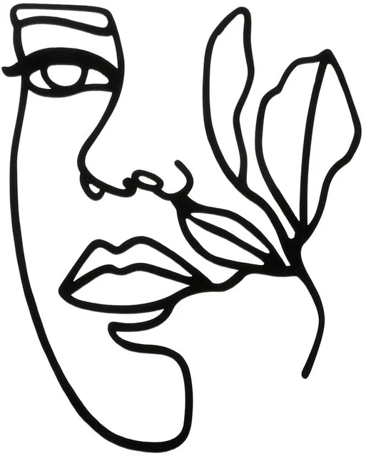 Abstract Lady Face Cake Toppers Wedding Party Baking Supplies ...