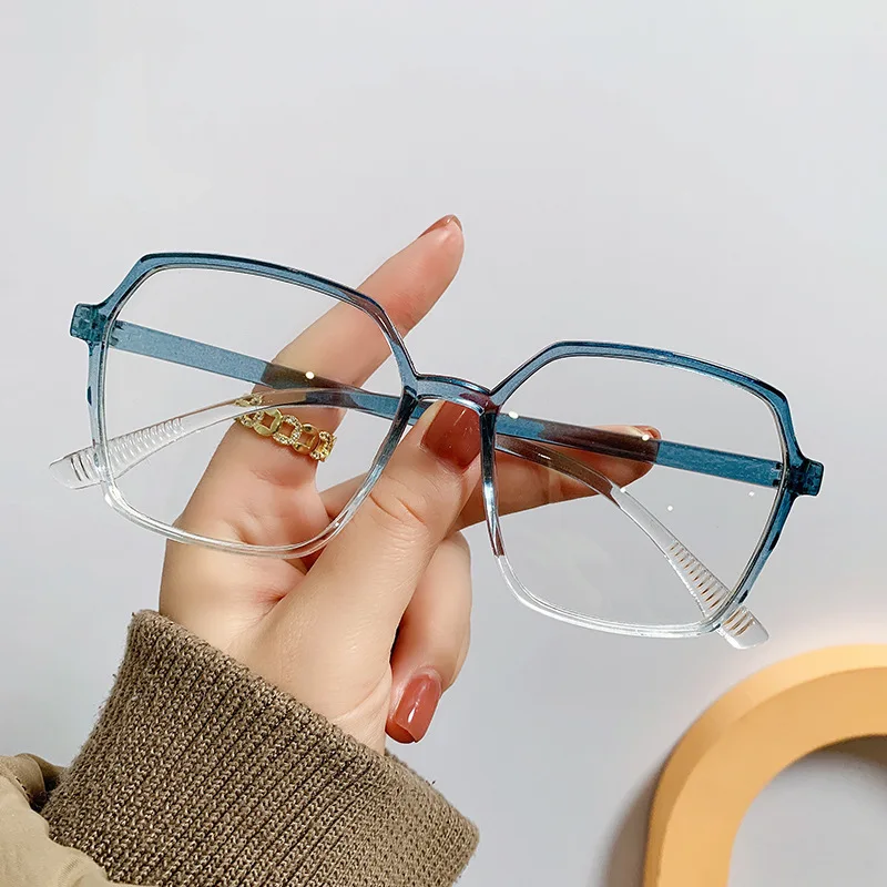 Clear-Lens-Fashion-Glasses-For-Women-Men-Lightweight-Jelly-Square-Frame ...