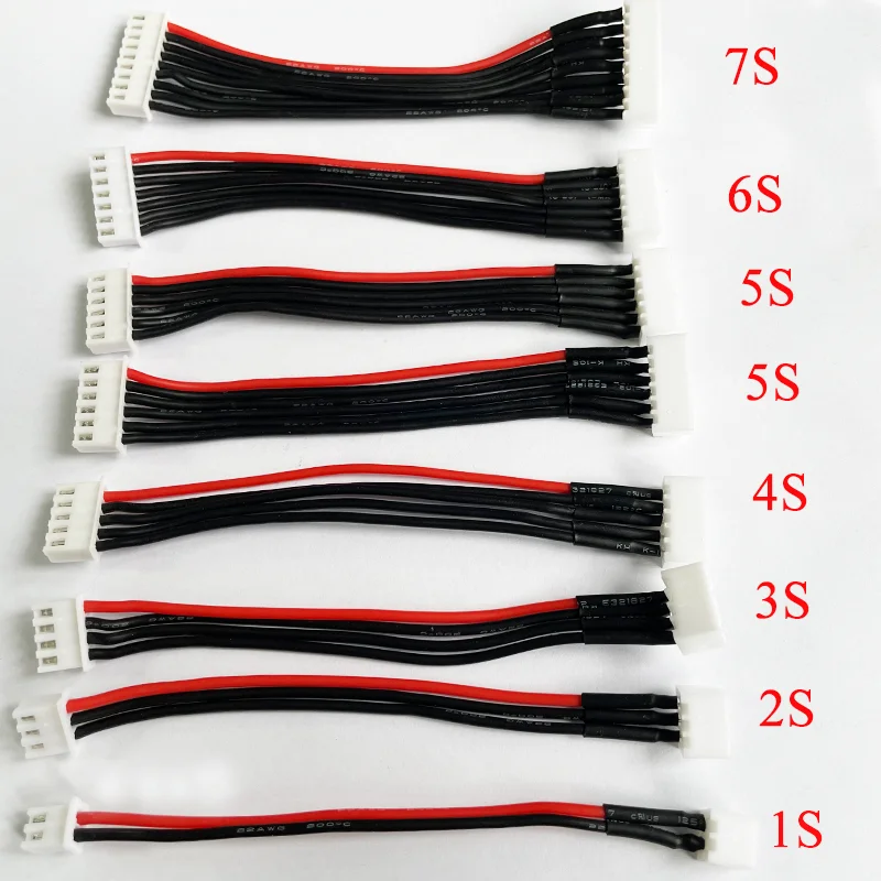 2S 3S 4S 5S 6S LiPo Balance Cable Charging Power Extension Wire 10CM ...