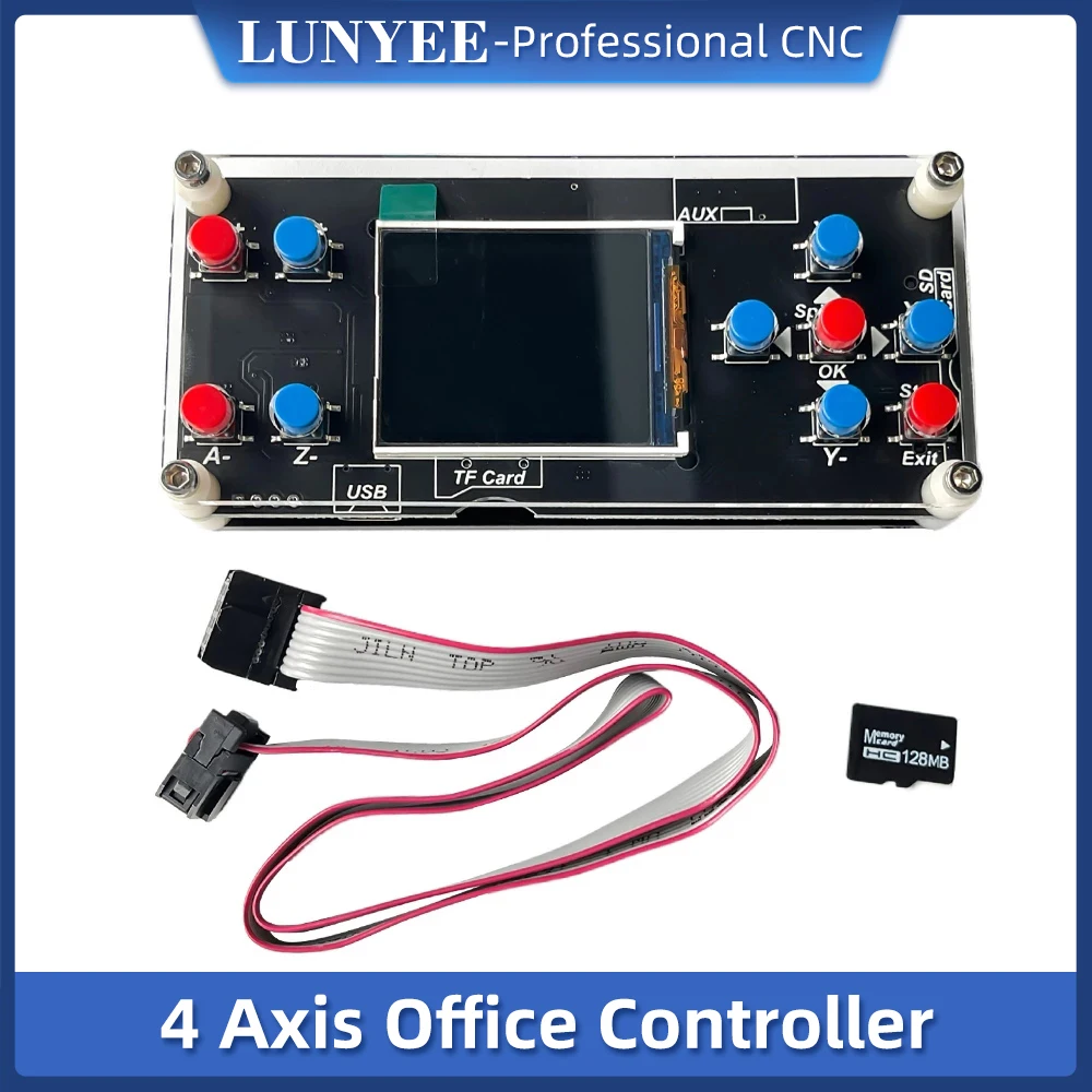 LUNYEE CNC GRBL 4 Axis Offline 1.8 inch Offline Controller For CNC 3018 ...