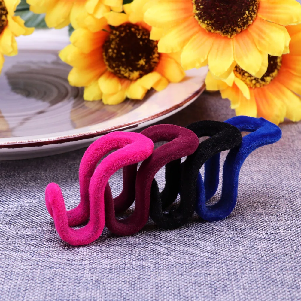 30Pcs Non-Slip Flocking Hanger Hooks Body Curve Design Closet Organizer ...