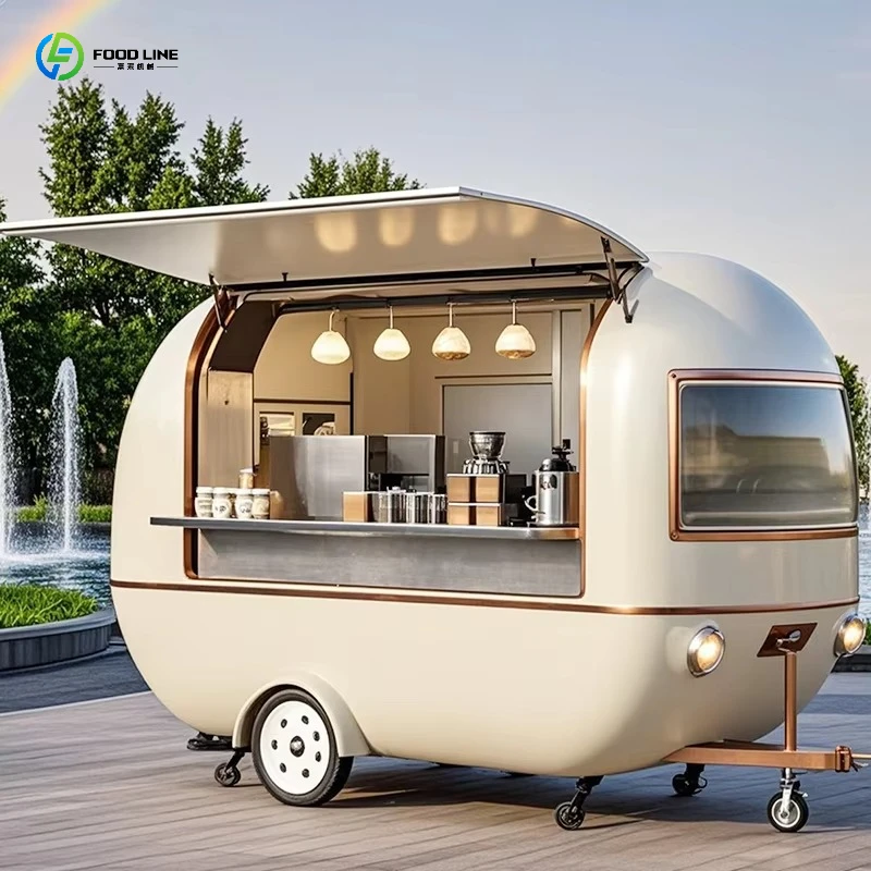 Commercial Truck Food Trailer for Snacks Candy Chips in the USA Modern ...