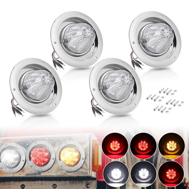 Truck LED Watermelon Lights With Bezel Base Under Glow Wheel Light Side ...