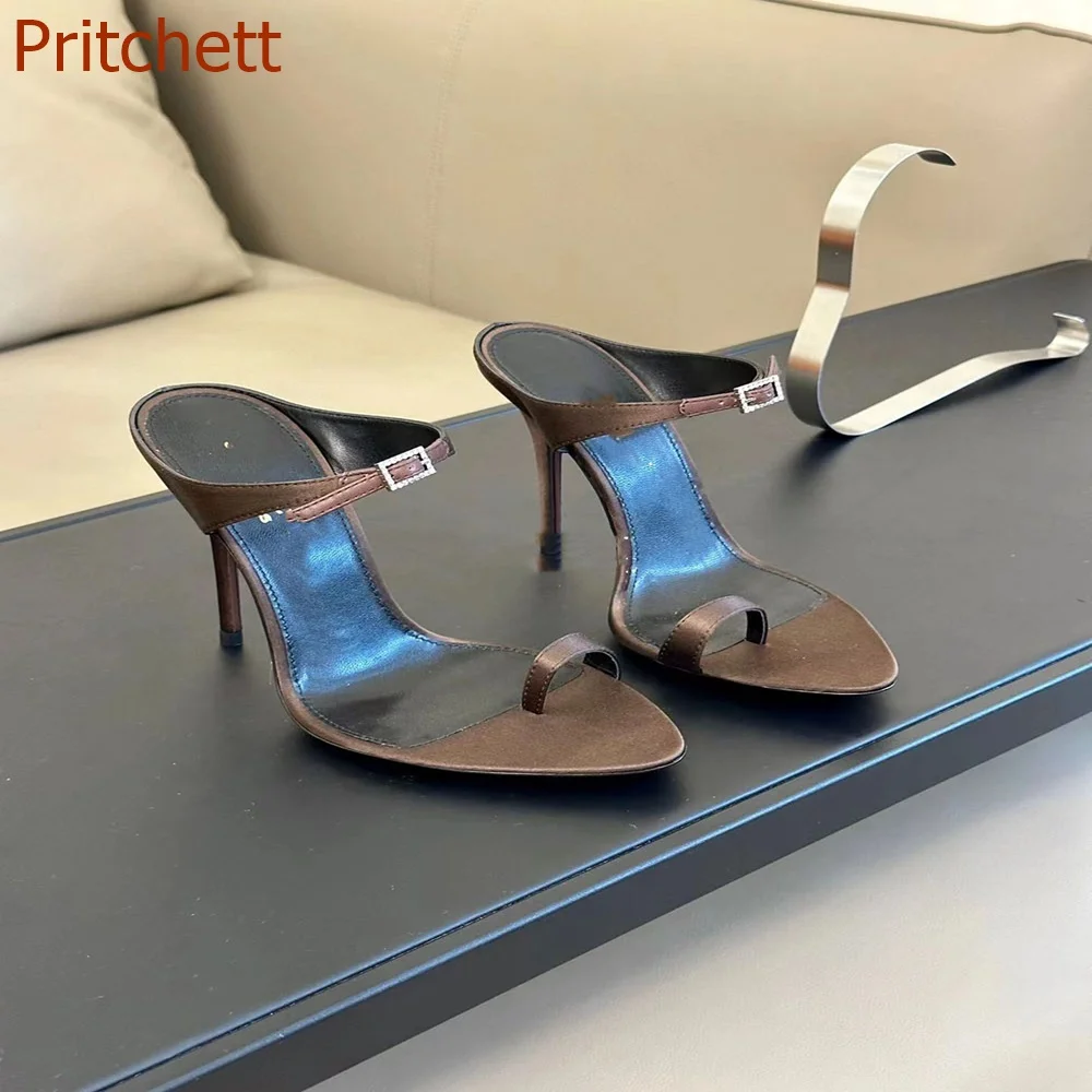 Pointe Toe Stiletto Heels Women Slippers Fashion Sexy Women Shoes ...