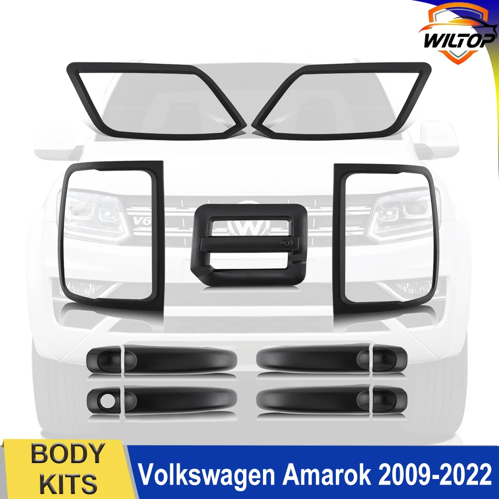 Car Body Kits For Volkswagen Vw Amarok 2009-2022 ABS Matte Black Auto ...