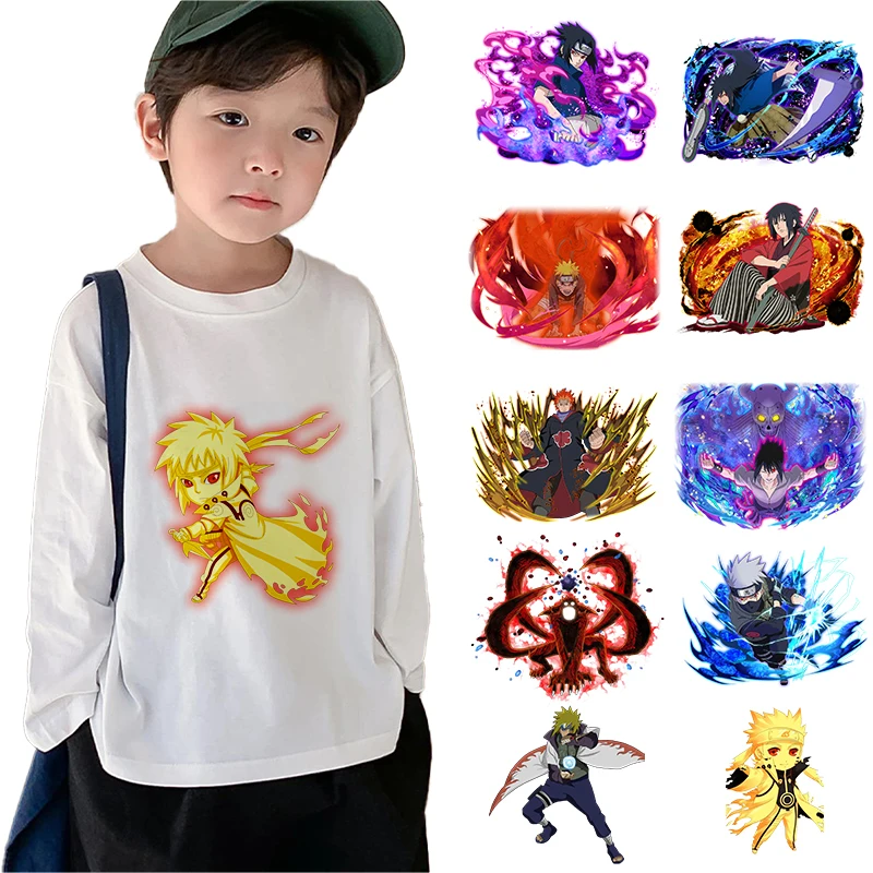 NARUTO-Heat-Transfer-Stickers-Anime-Cartoon-Minato-Itachi-Kakashi ...
