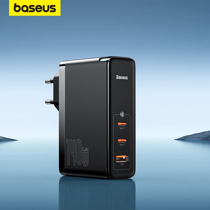 Baseus 140w Gan5 Charger Type C Pd3.1 Fast Charge For Macbook Tablet ...