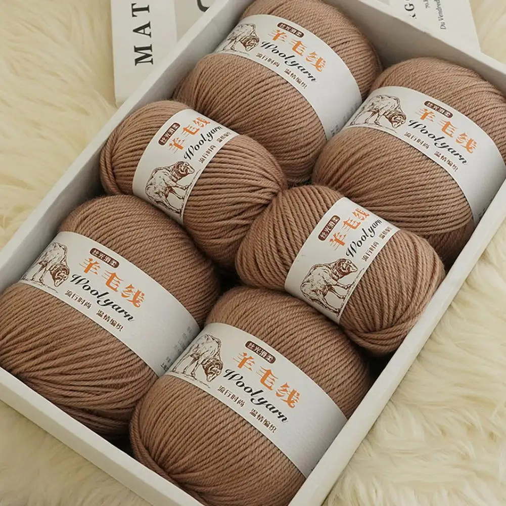 1-Roll-Useful-Sewing-Thread-Handcrafted-Fluff-Yarn-Coarse-Strong-Warmth ...