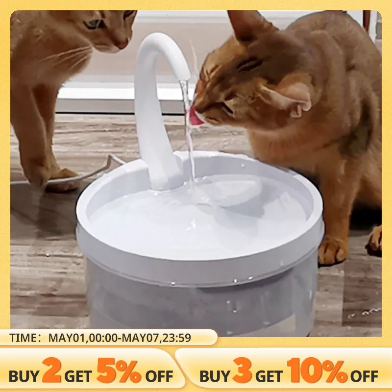 Cats-Water-Fountain-With-Faucet-Cat-Water-Dispenser-With-No-LED-Blue ...
