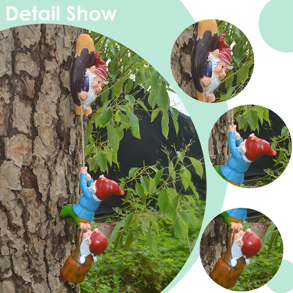Tree Climbing Dwarf Creative Sculptures Craft Handicraft Resin ...