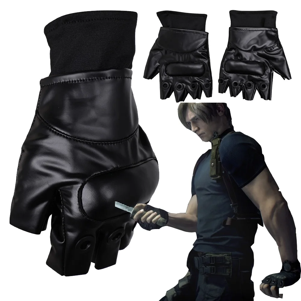 Male-Leon-Cos-Scott-Kennedy-Cosplay-Gloves-Game-Evil-4-Remake-Finger ...