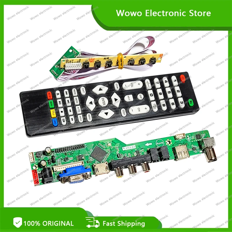 The-new-TV-motherboard-V53-chip-drive-board-T-V53-03-Supports ...