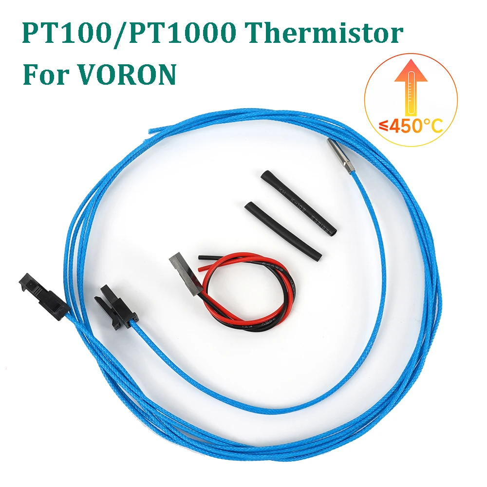 3D Printer E3D V6/Volcano Heated Block PT1000 PT100 Thermistor Sensor Kit High Temperature ...